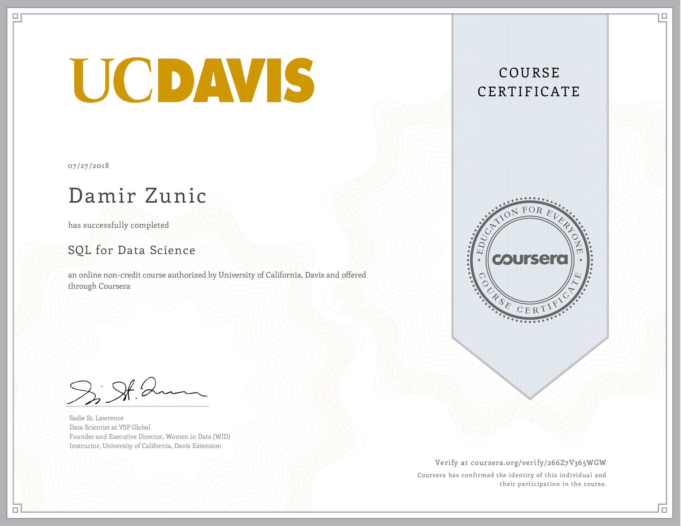 SQL For Data Science SQL For Data Science